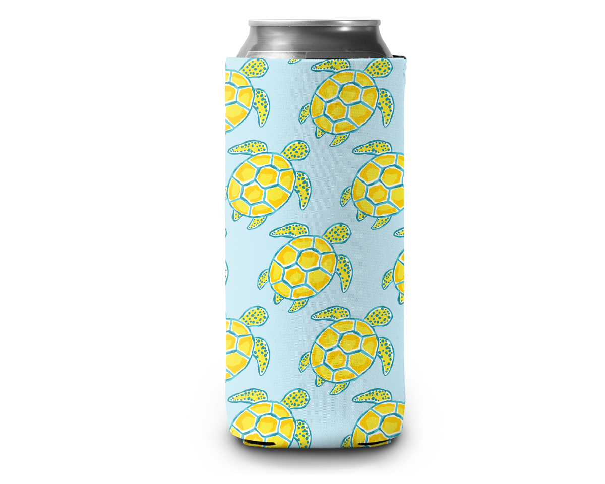 Sea Turtles Slim Can Cooler – RSVPNotes.com